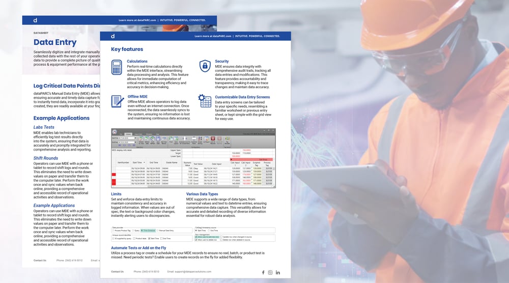 Manual Data Entry (MDE) | dataPARC